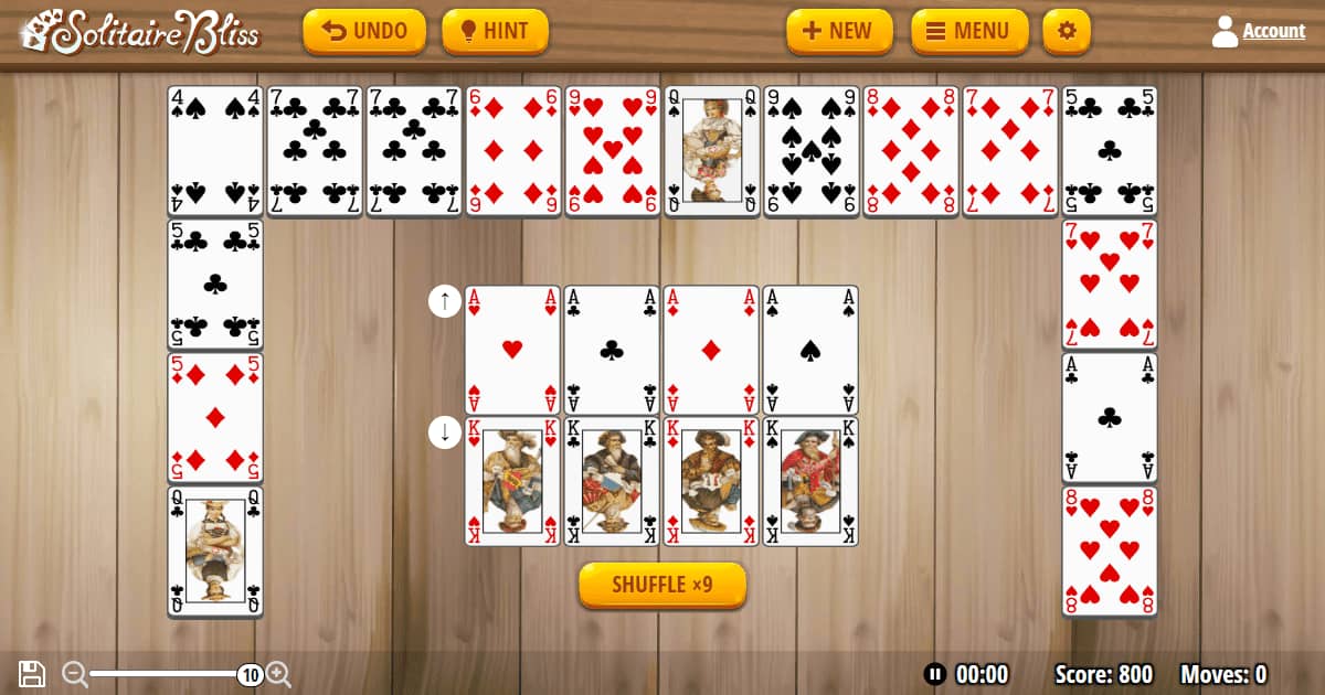Crescent Solitaire - Play Online for Free